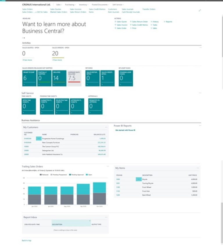 Dynamics 365 Business Central - Cerritos, Los Angeles | Apex Computer ...